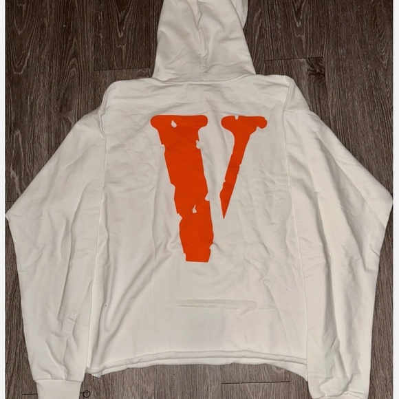 VLONE | Jackets & Coats | Authentic White Vlone Friends Pullover Hoodie ...